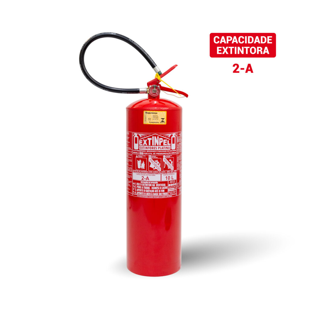 Extintor de Água - 10 Litros - Extinpel Indústria de Extintores