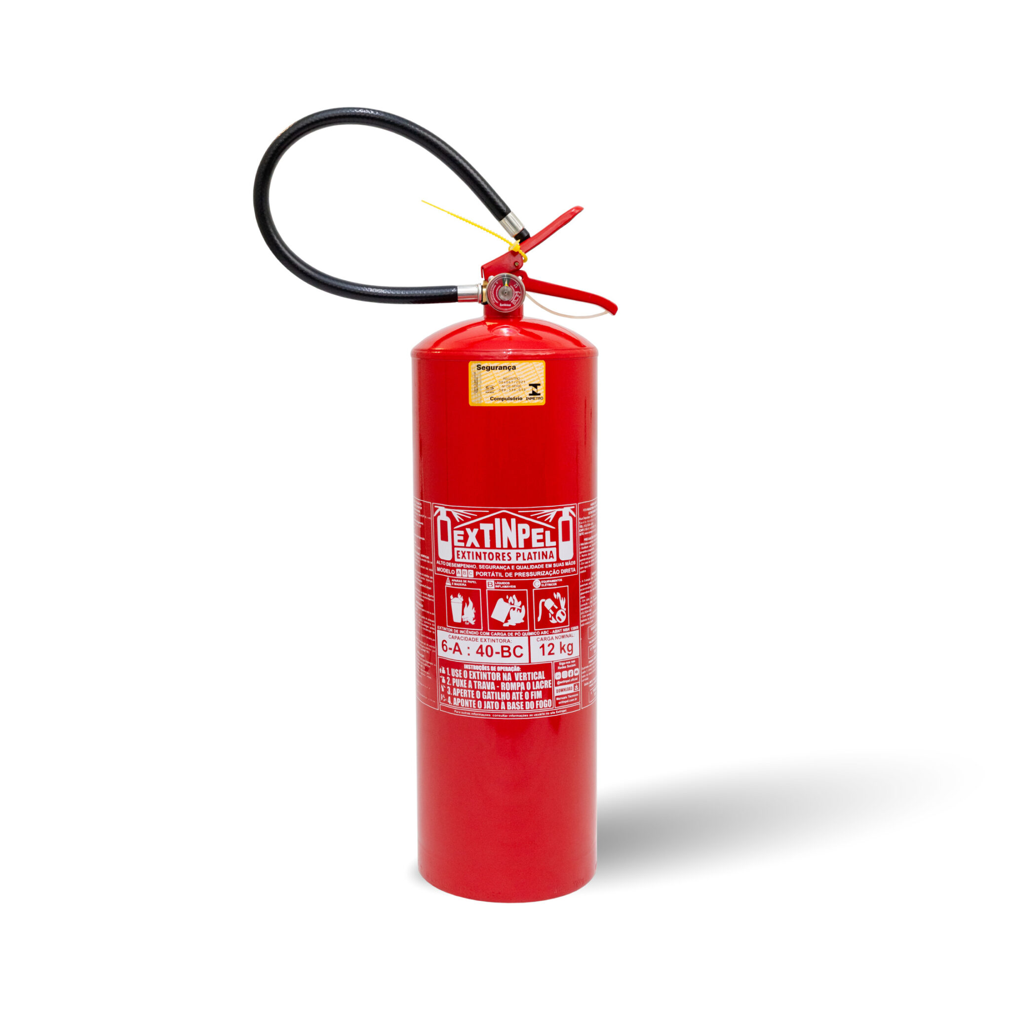 Extintor PQS - ABC - 4 Kg - Garantia de 5 anos - Extinpel Indústria de ...