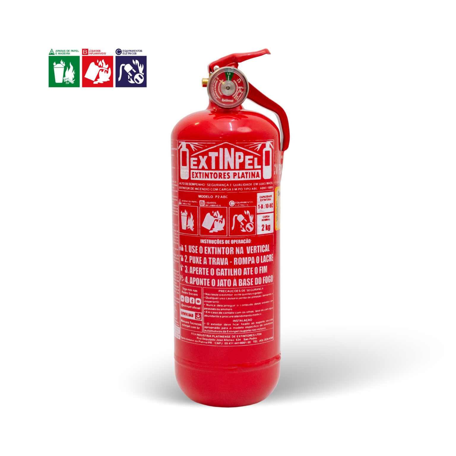 Extintores Linha ABC - Completa Proteção Contra Incêndios - Extinpel ...